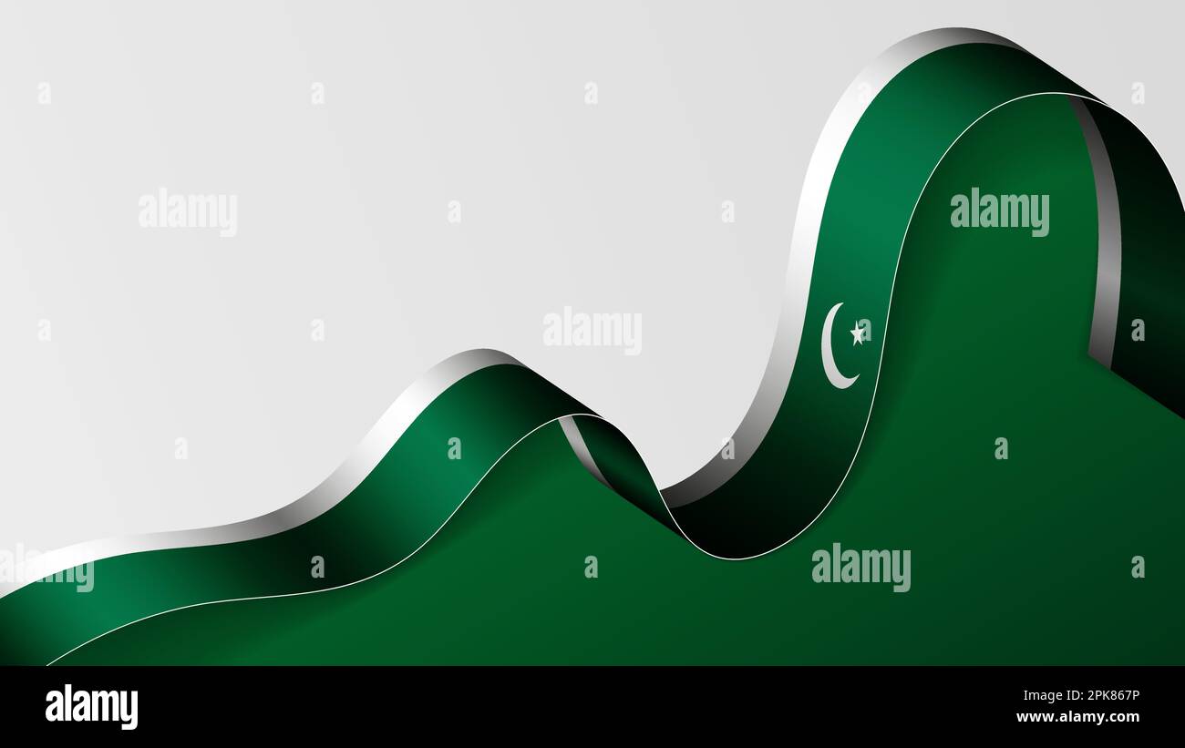 Pakistan ribbon flag background. Element of impact for the use you want ...