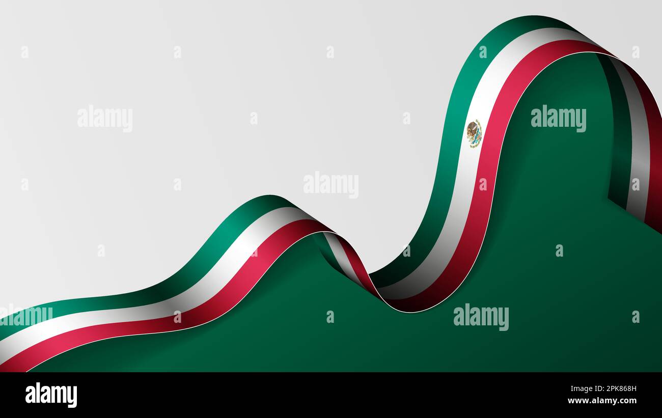 Mexico ribbon flag background. Element of impact for the use you want ...