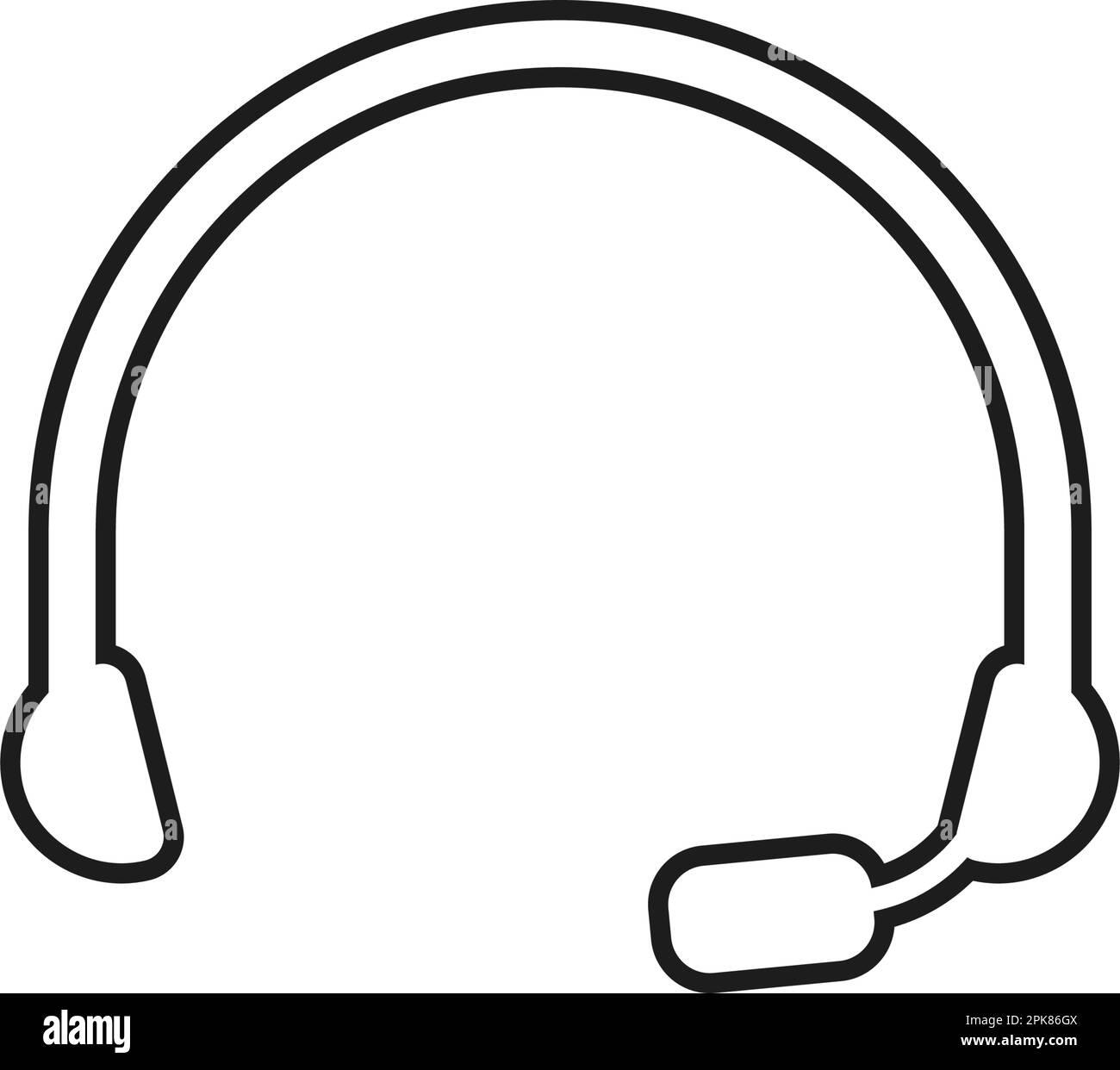 Editable headset icon Cut Out Stock Images & Pictures - Alamy