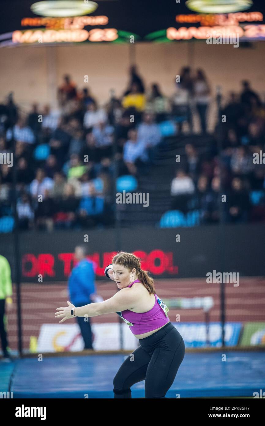 Sarah Mitton participating in the Madrid Indoor Tour of Madrid 2023 ...