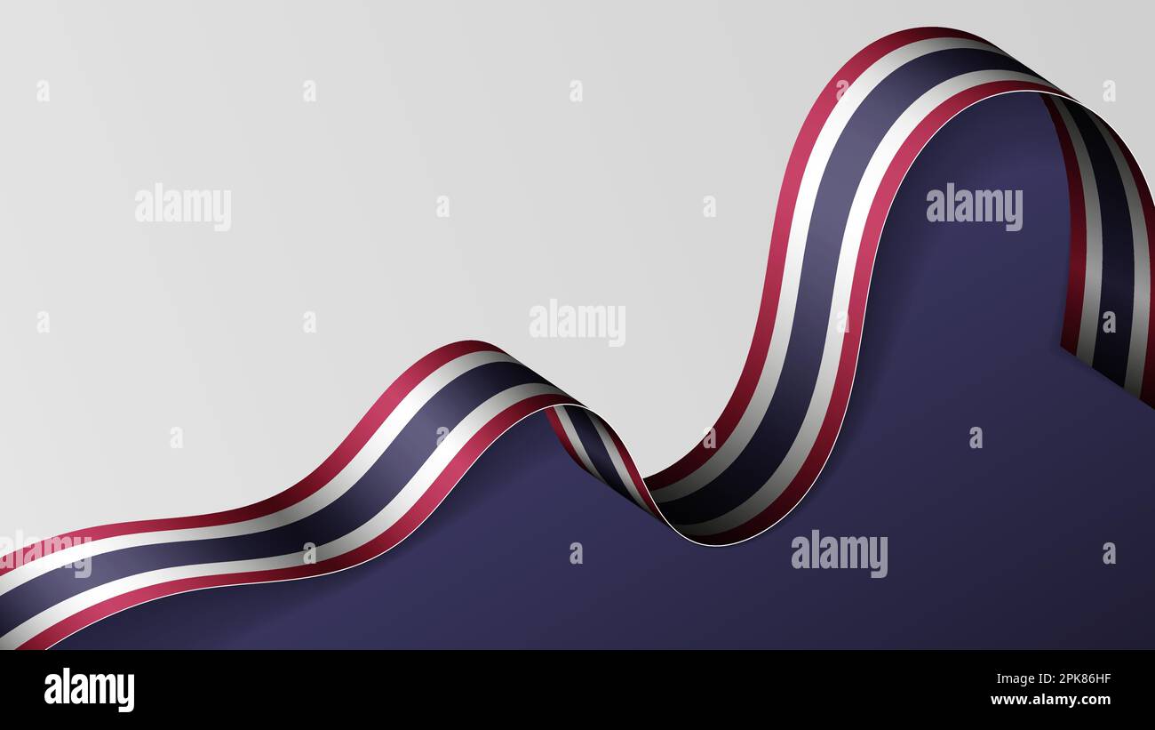 Thailand ribbon flag background. Element of impact for the use you want ...