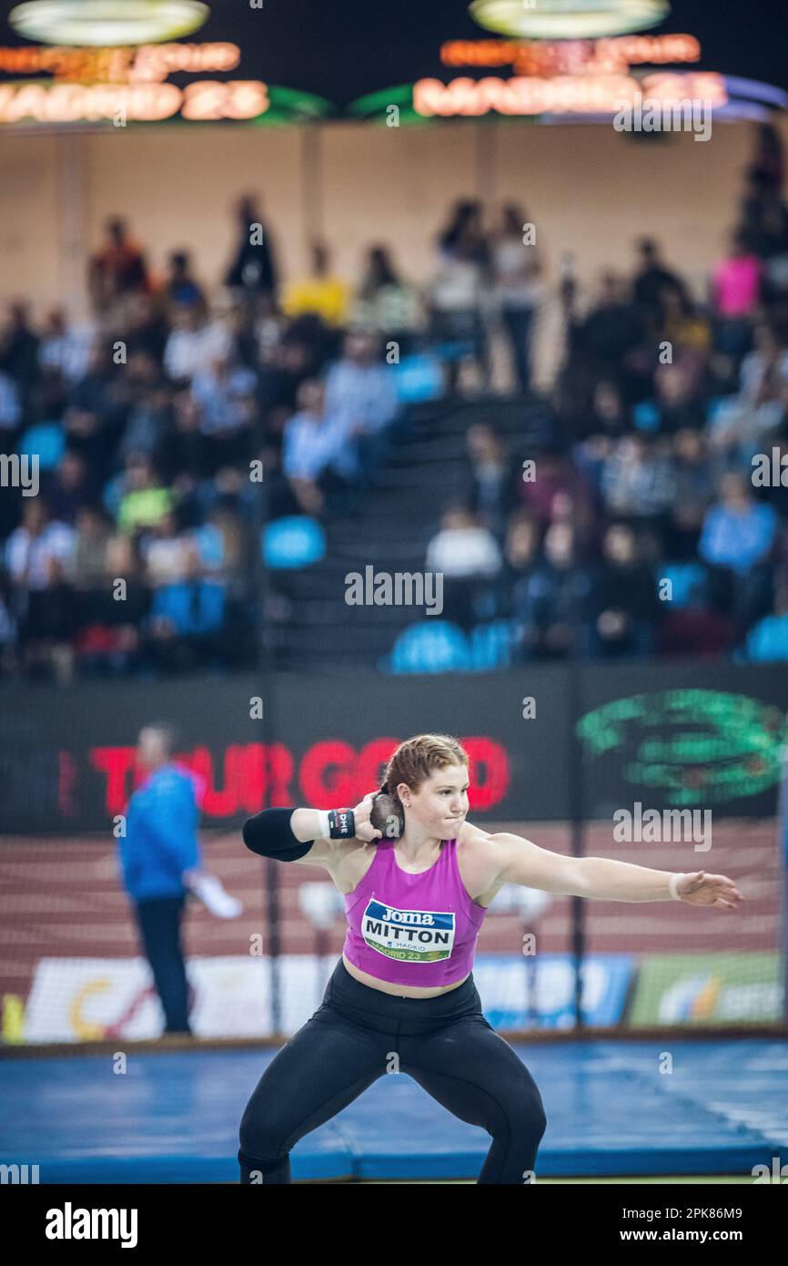 Sarah Mitton participating in the Madrid Indoor Tour of Madrid 2023 ...