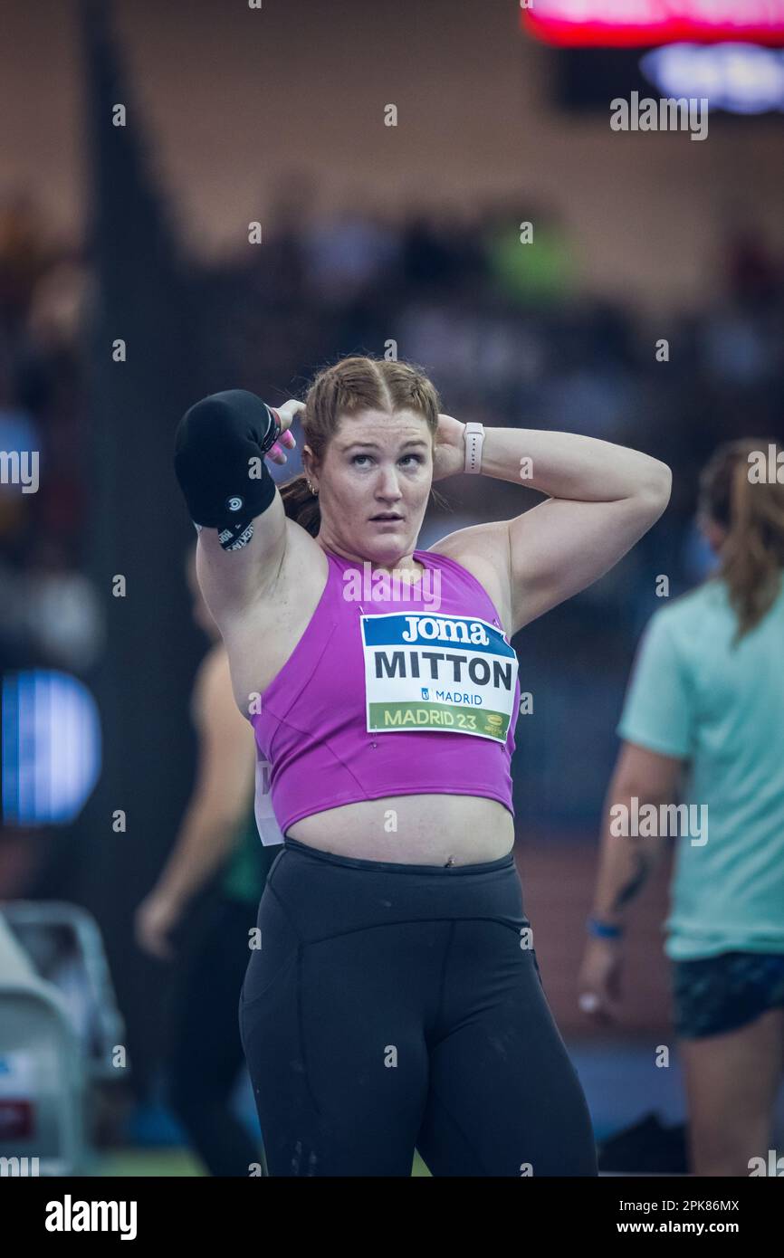 Sarah Mitton participating in the Madrid Indoor Tour of Madrid 2023 ...