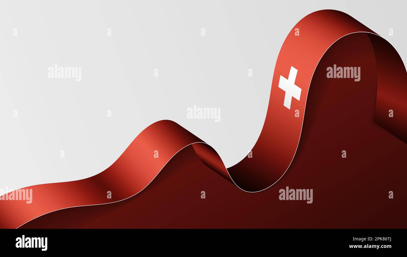 Switzerland ribbon flag background. Element of impact for the use you ...