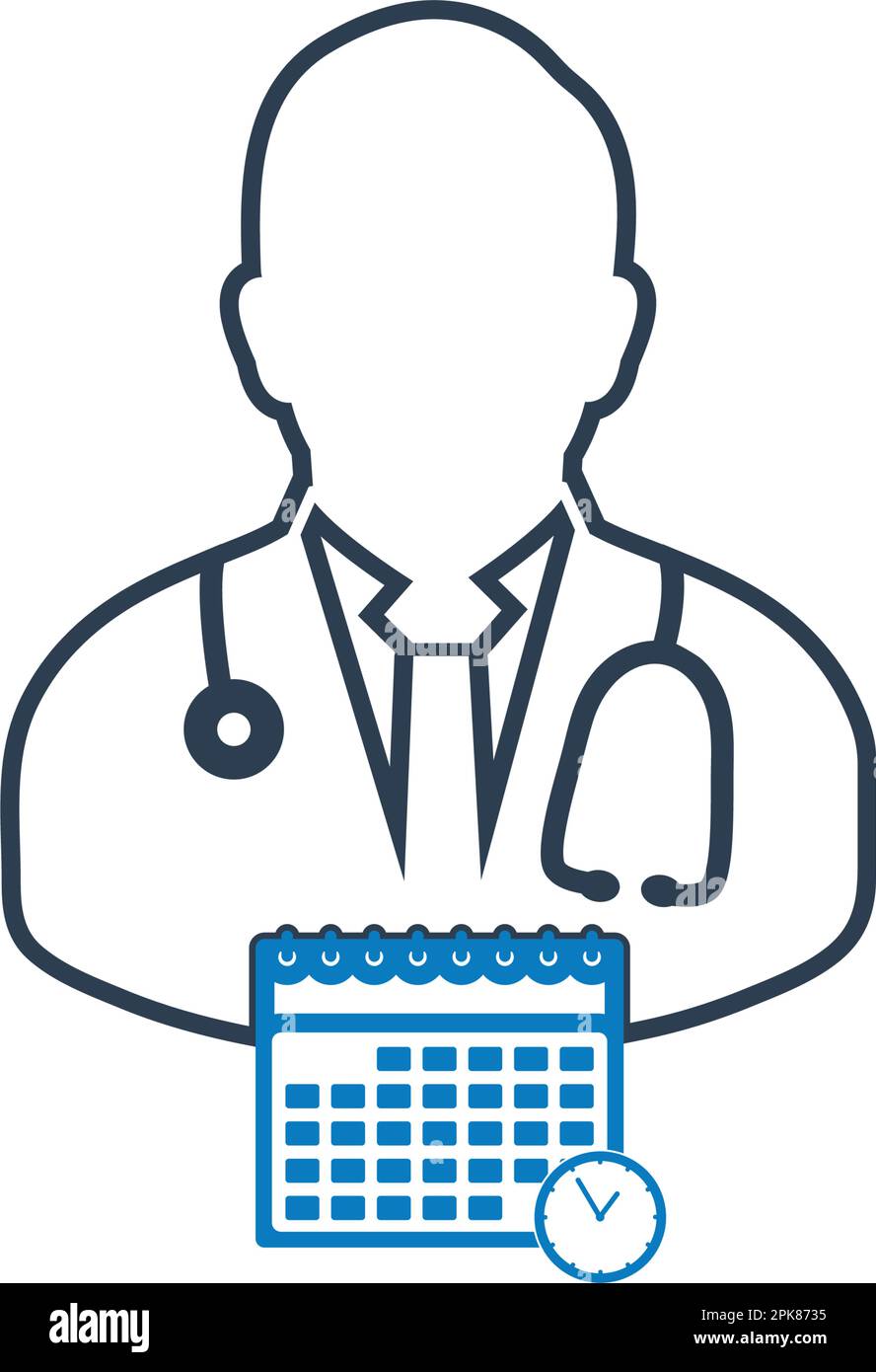 Doctor appointment line icon Stock Vector Images - Alamy