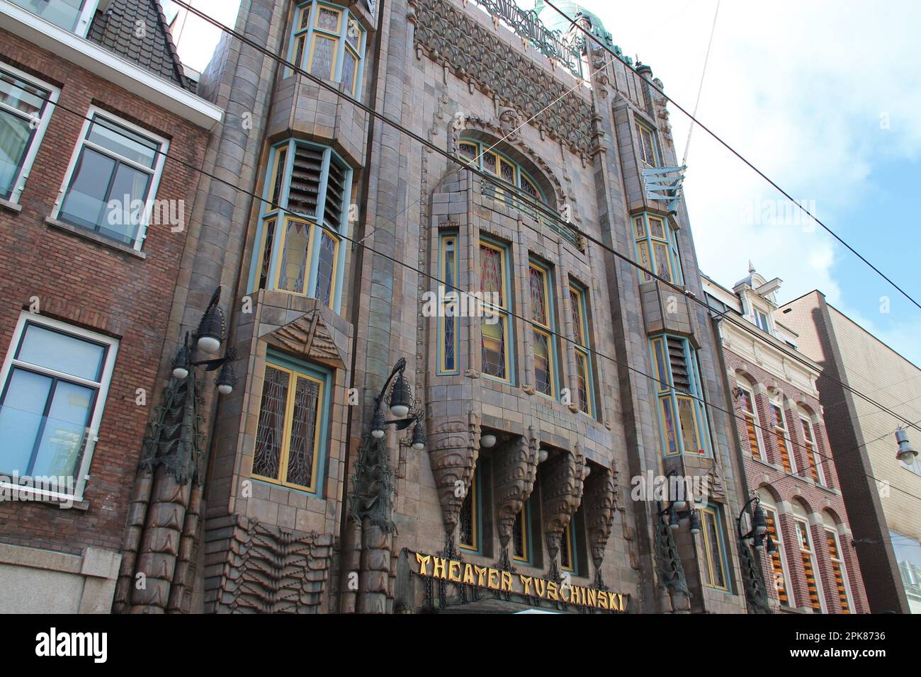 art déco building (tuschinski theater) in amsterdam (the netherlands ...