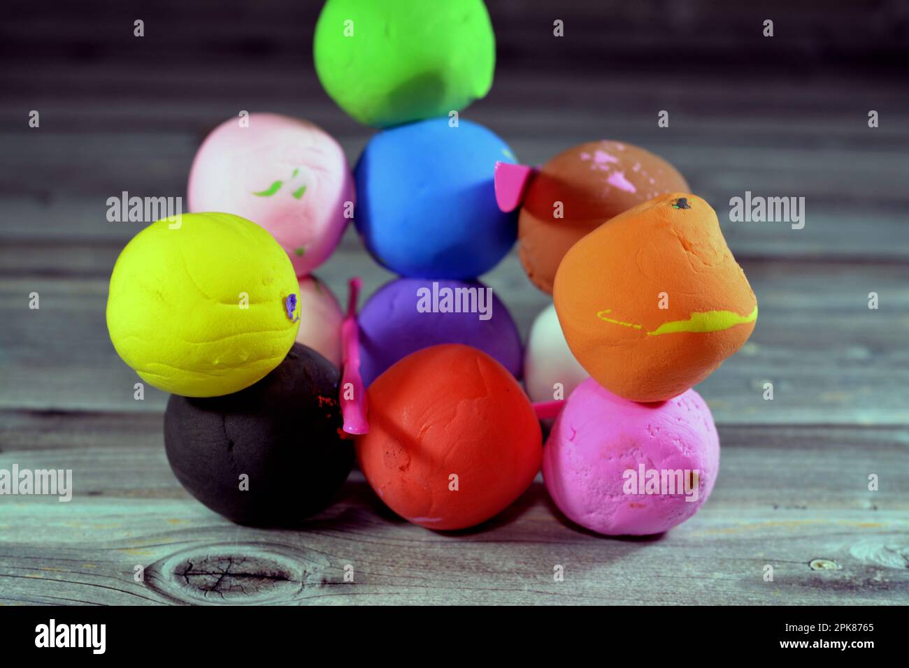 dry air clay modeling fun pieces for children, creative art colorful ...