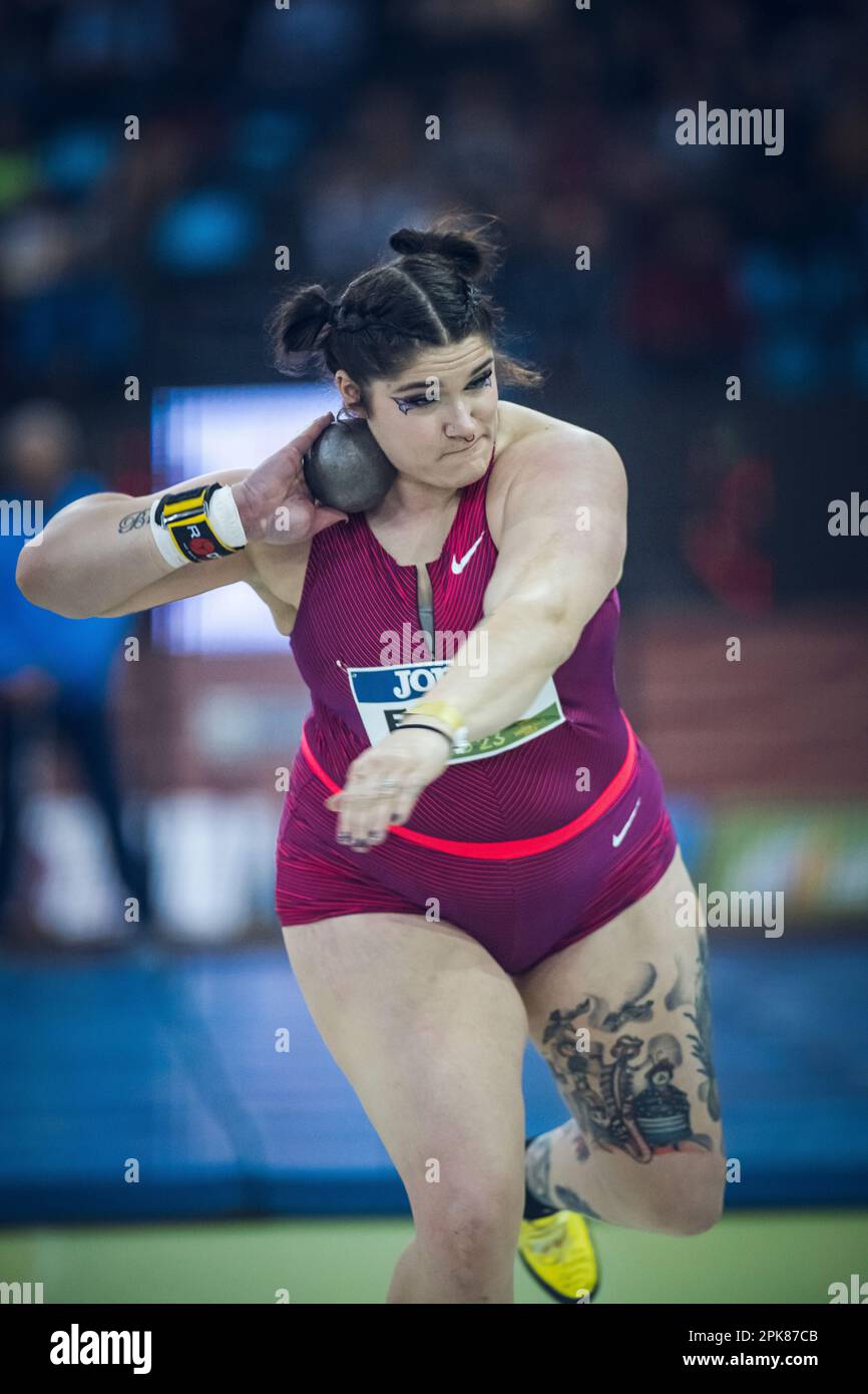 Chase Ealey participating in the Madrid Indoor Tour of Madrid 2023 ...