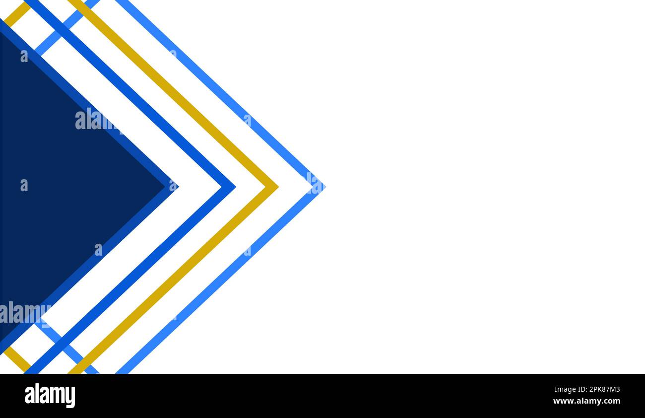 Geometric background with blue yellow and navy blue stripes Stock Photo ...