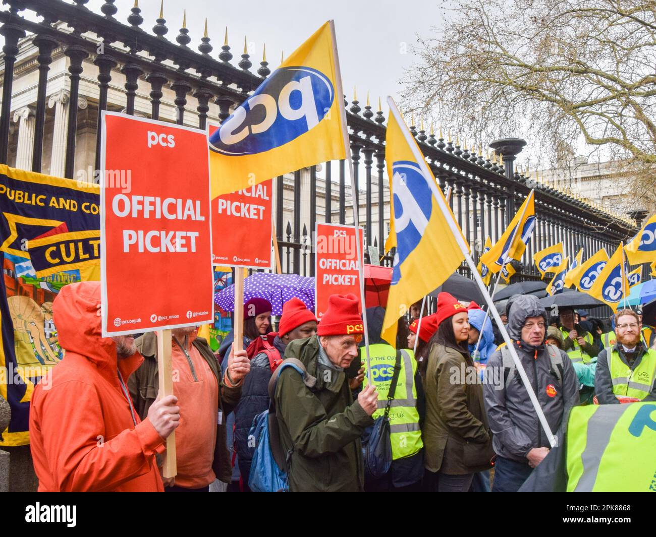 London, England, UK. 6th Apr, 2023. British Museum workers staged a ...