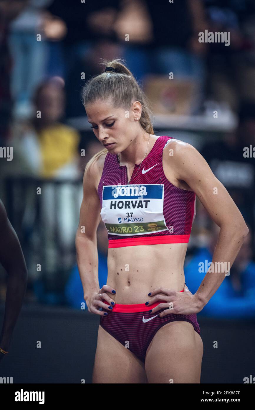 Anita Horvat participating in the 2023 World Indoor Tour Stock Photo ...