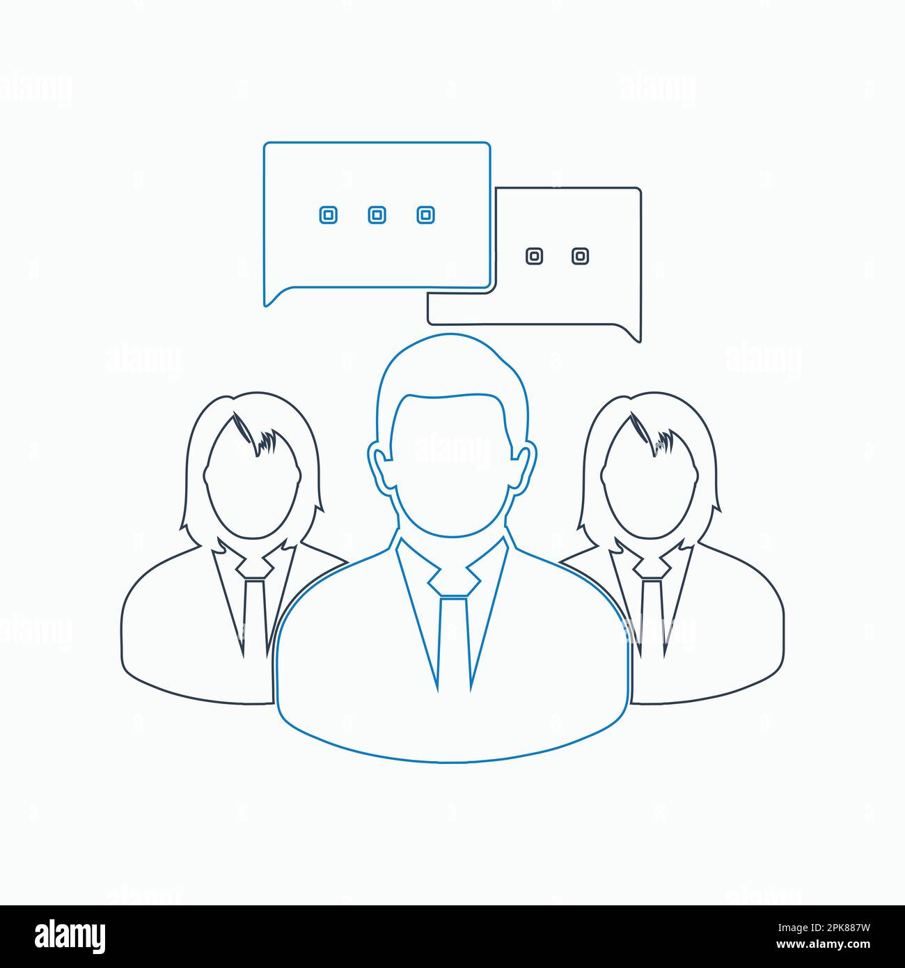 Conversation icon. Line style vector EPS Stock Vector Image & Art - Alamy