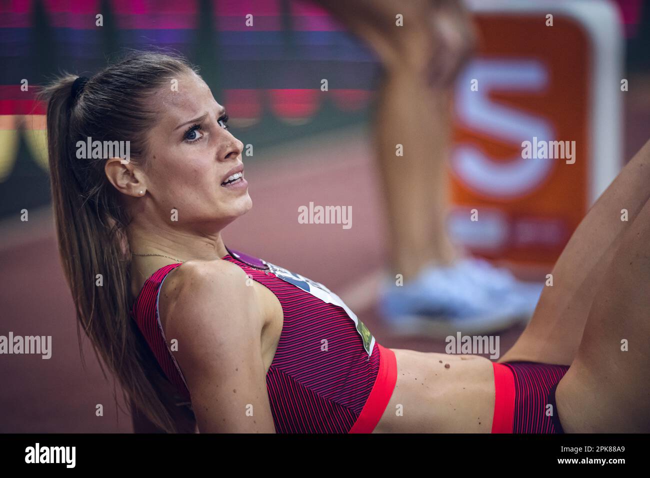 Anita Horvat participating in the 2023 World Indoor Tour Stock Photo ...