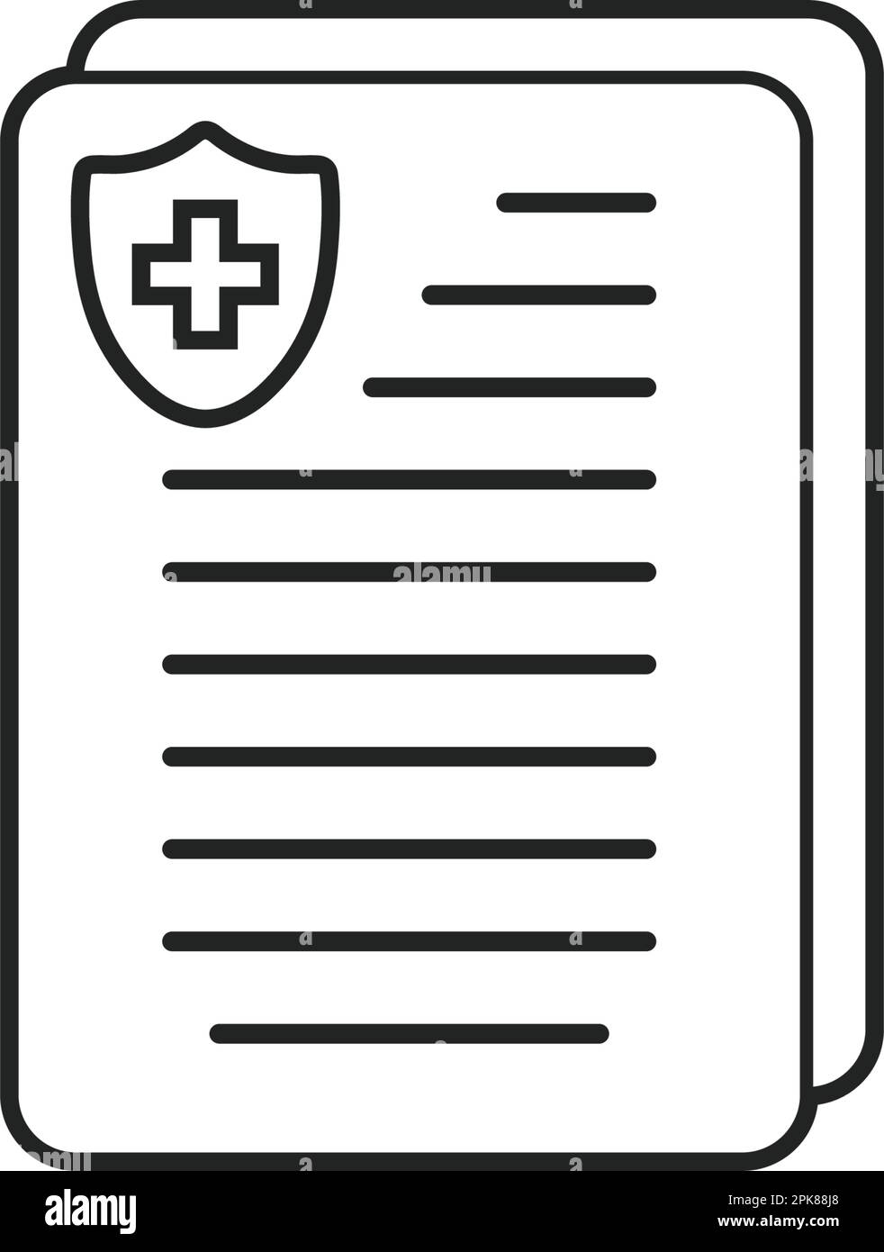 Medical Patient Form Line Icon. Editable Vector EPS Symbol Illustration ...