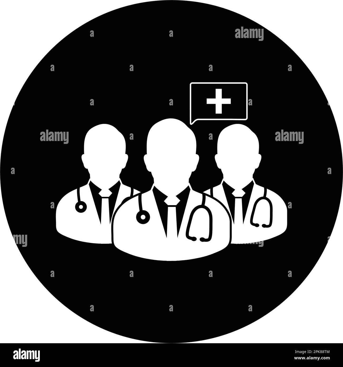 Medical Doctor Group, Team Button Icon. Editable Vector EPS Symbol ...