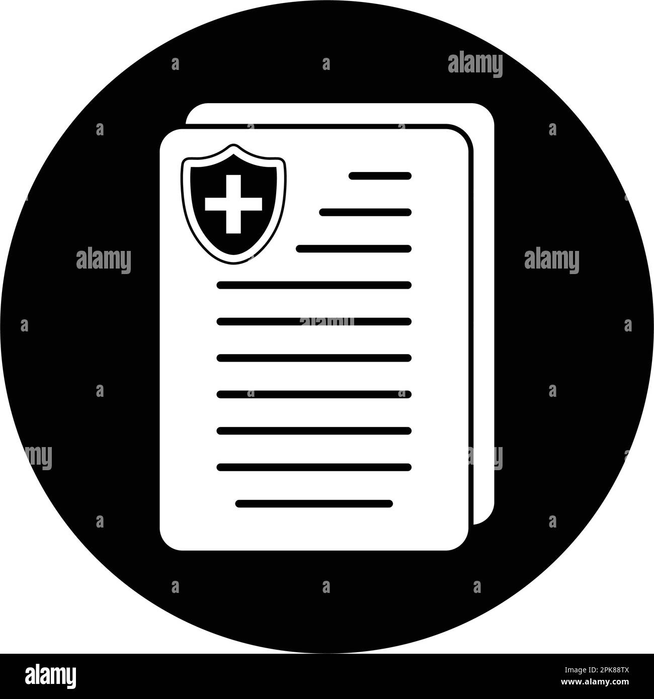 Medical Doctor and Patient Document Button Icon. Editable Vector EPS ...