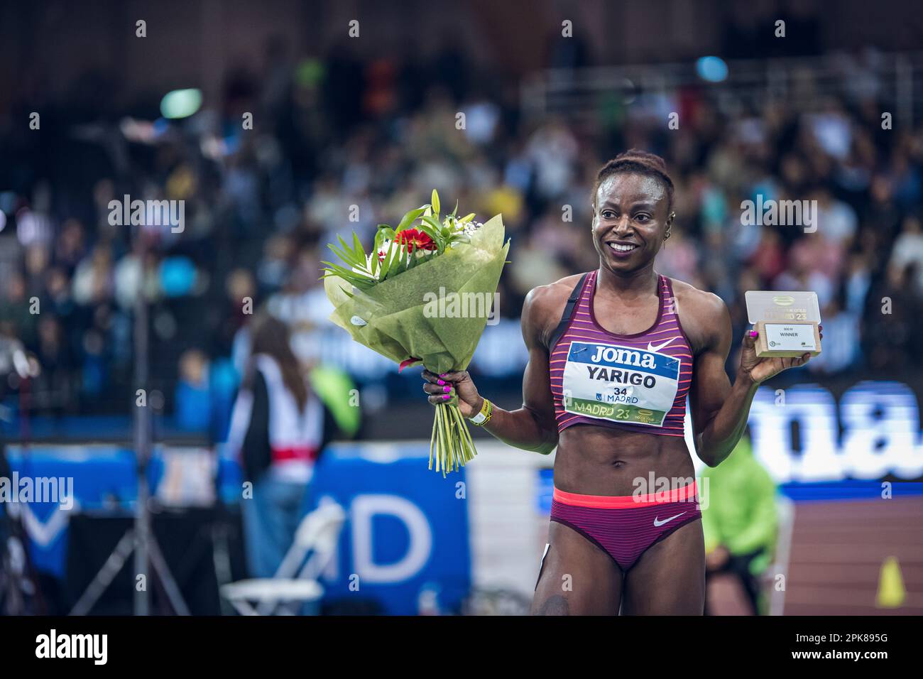 Noélie Yarigo participating in the 2023 World Indoor Tour Stock Photo ...