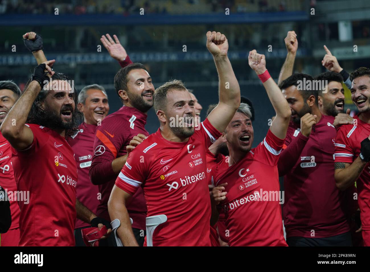 ISTANBUL, TURKIYE - SEPTEMBER 30, 2022: Turkish players celebrating ...
