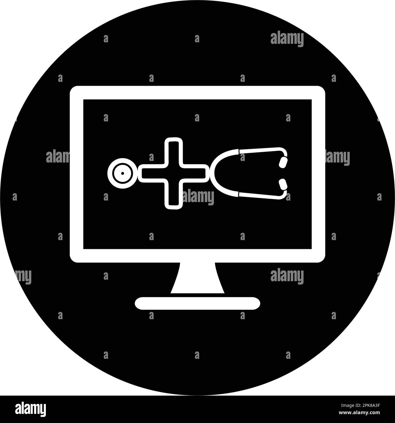Modern Medical Care Rounded Icon. Editable Vector EPS Symbol ...