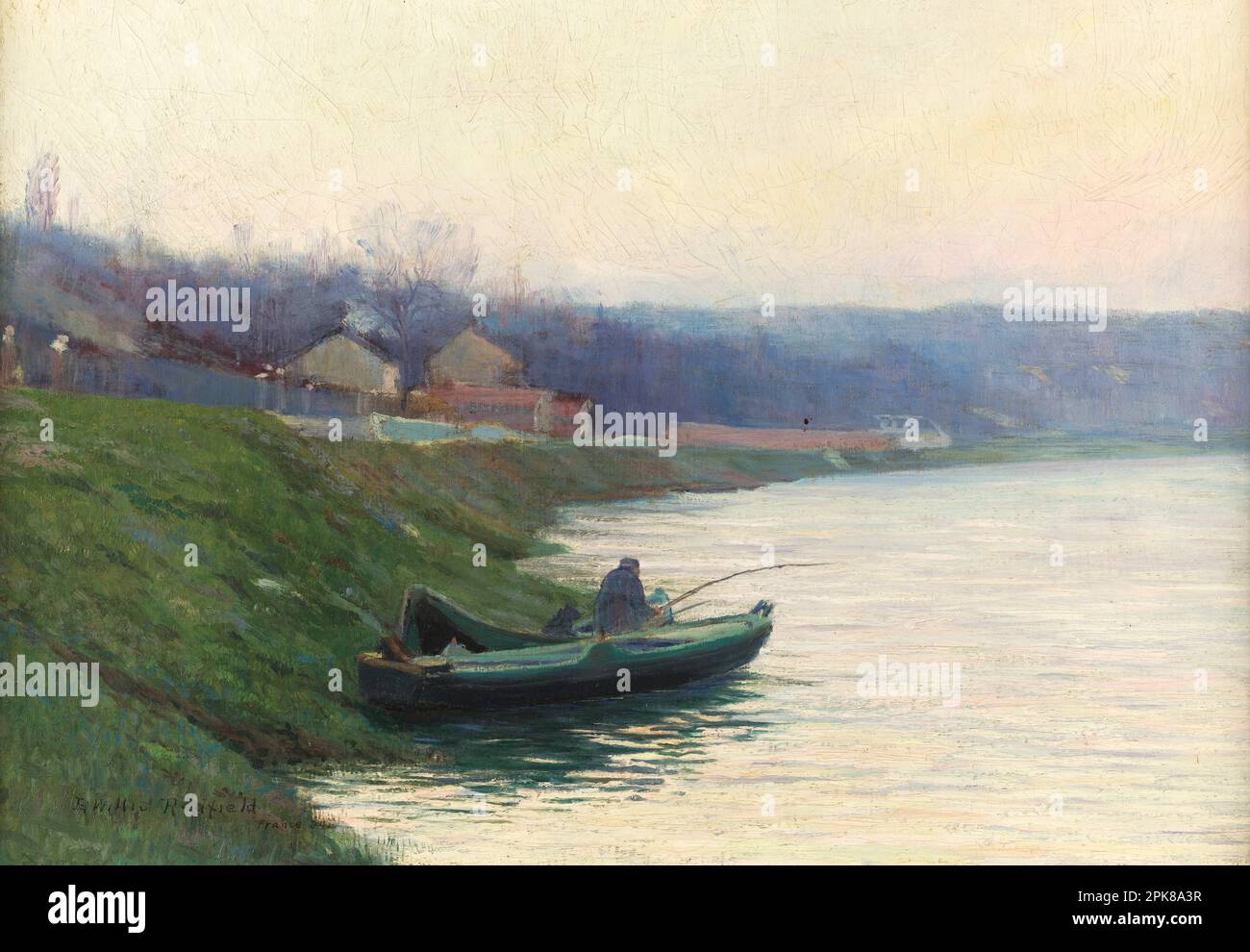 Fontainebleau 1894 by Edward Willis Redfield Stock Photo - Alamy