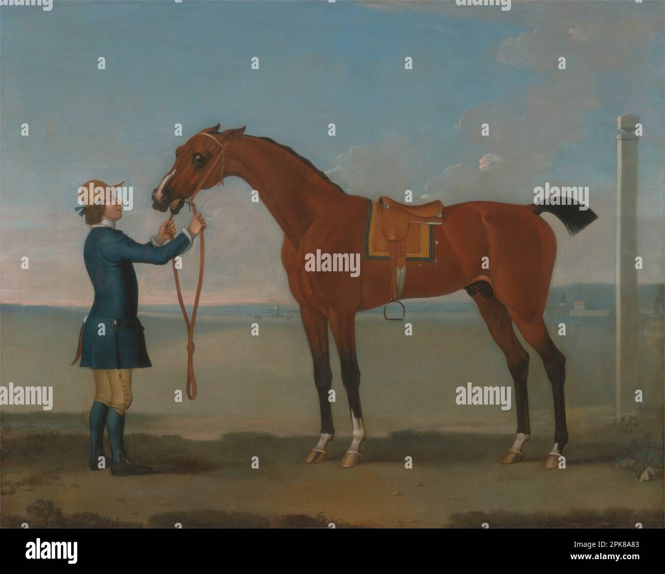 The Duke of Devonshire's Flying Childers 1742 by James Seymour Stock ...