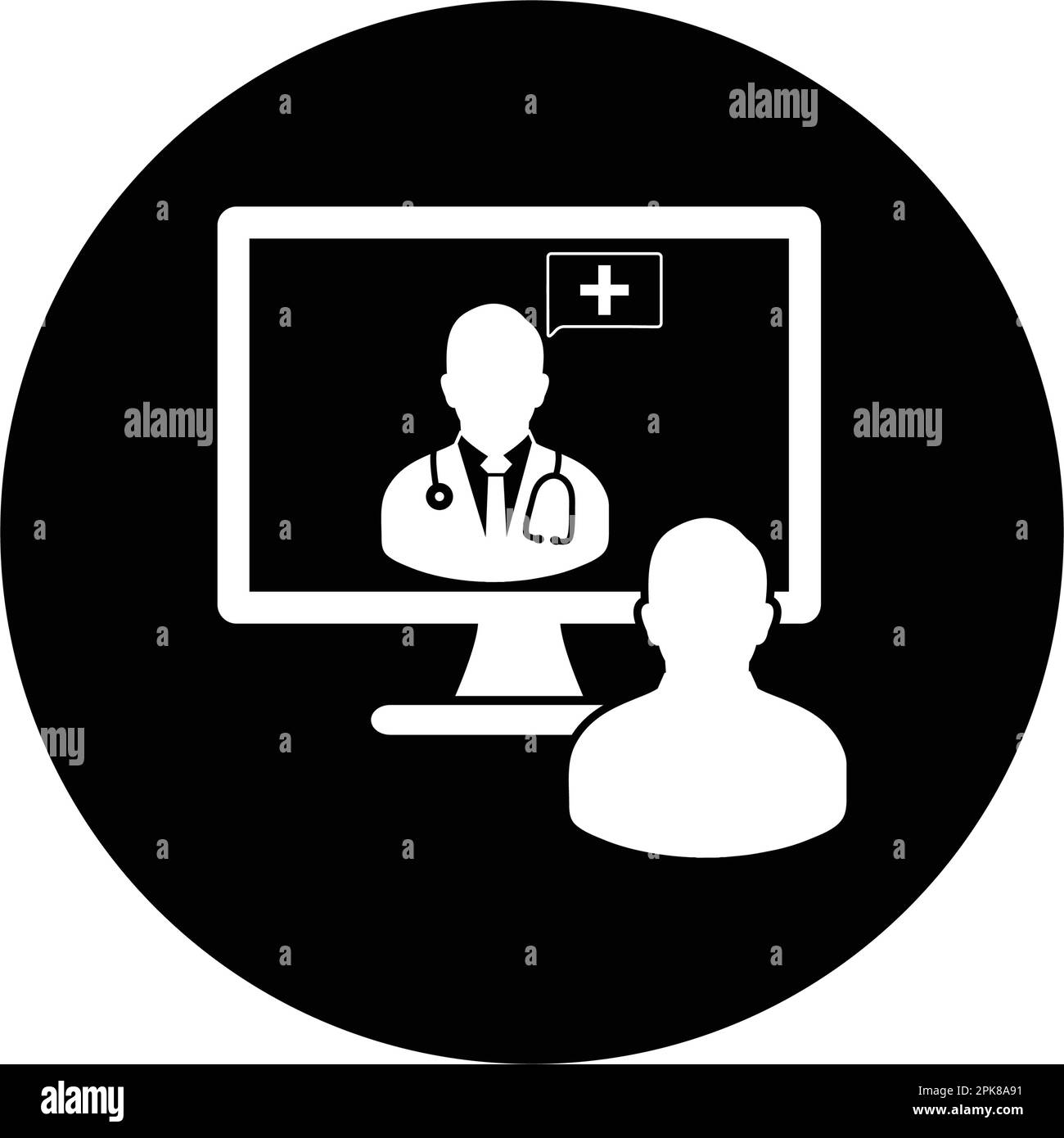 Online Medical Tips Rounded Icon. Editable Vector EPS Symbol ...