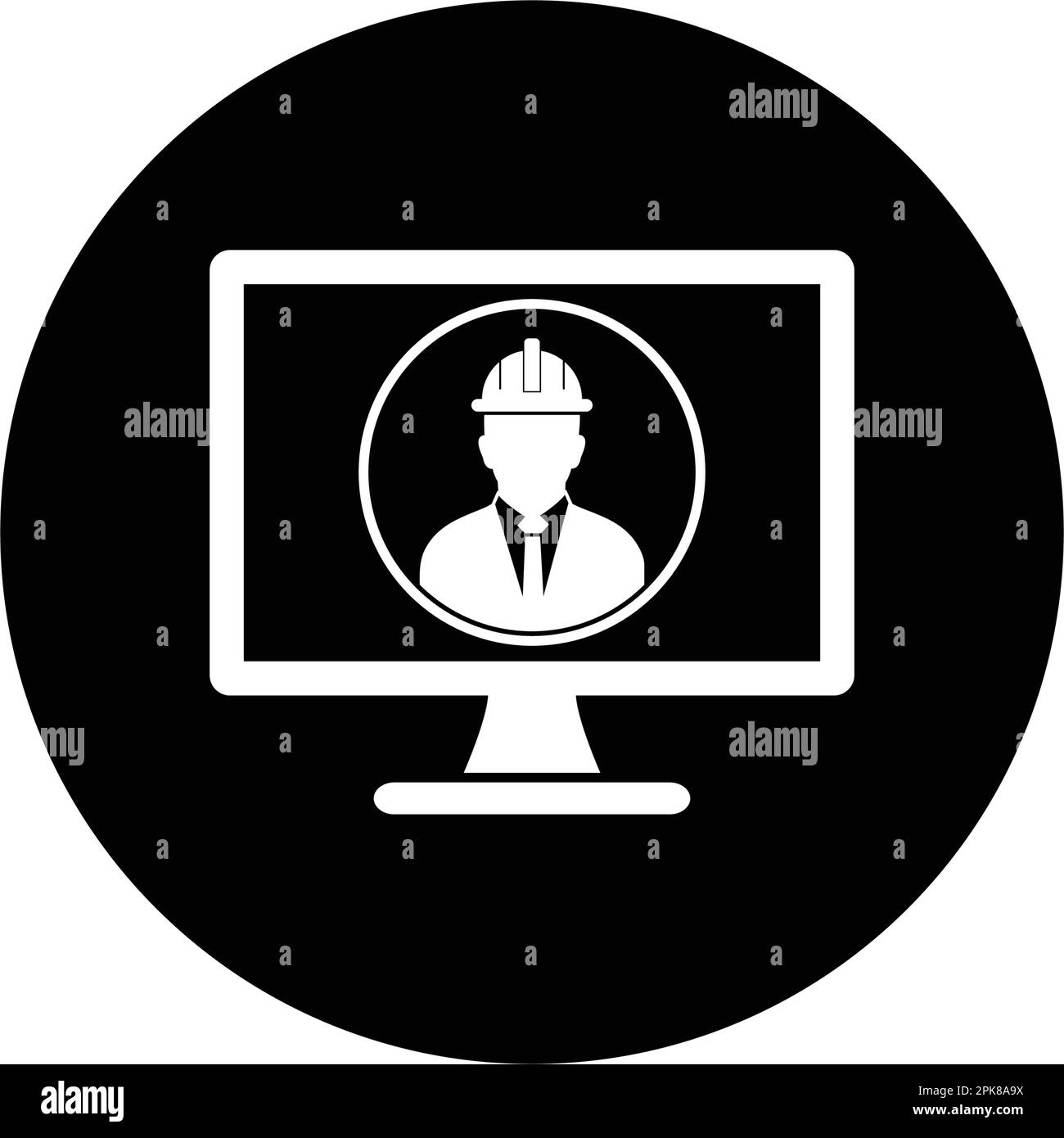 Digital Engineering Service Rounded Icon. Editable Vector EPS Symbol ...