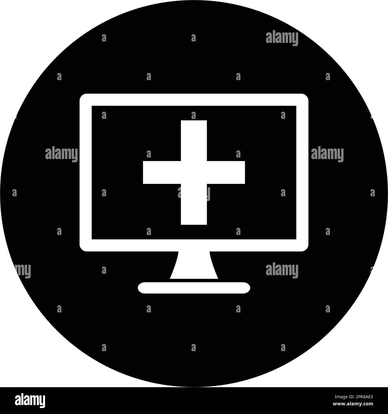 Online Emergency Service Button Icon. Editable Vector EPS Symbol ...