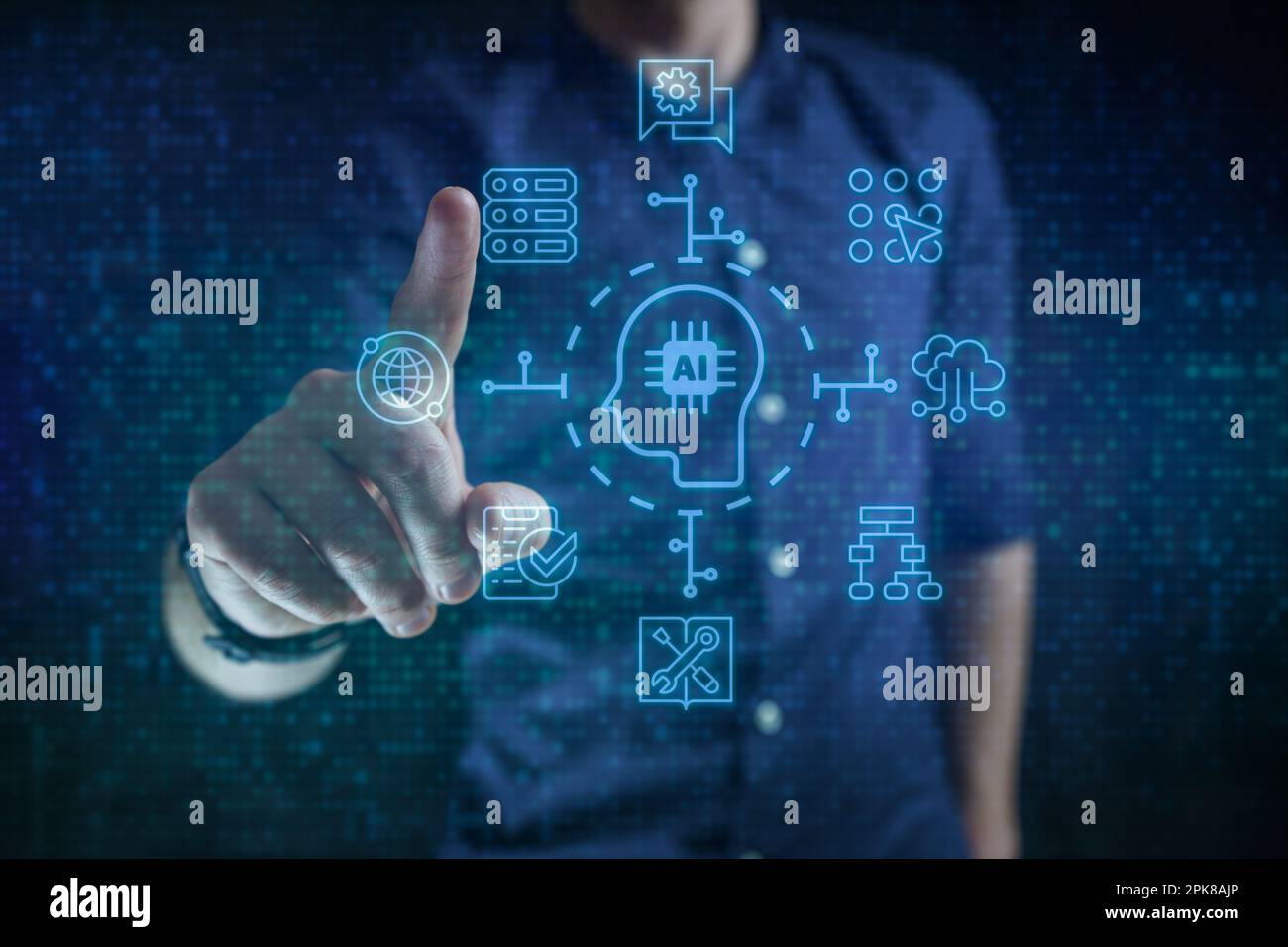 Artificial intelligence AI machine learning concept. High quality photo Stock Photo - Alamy