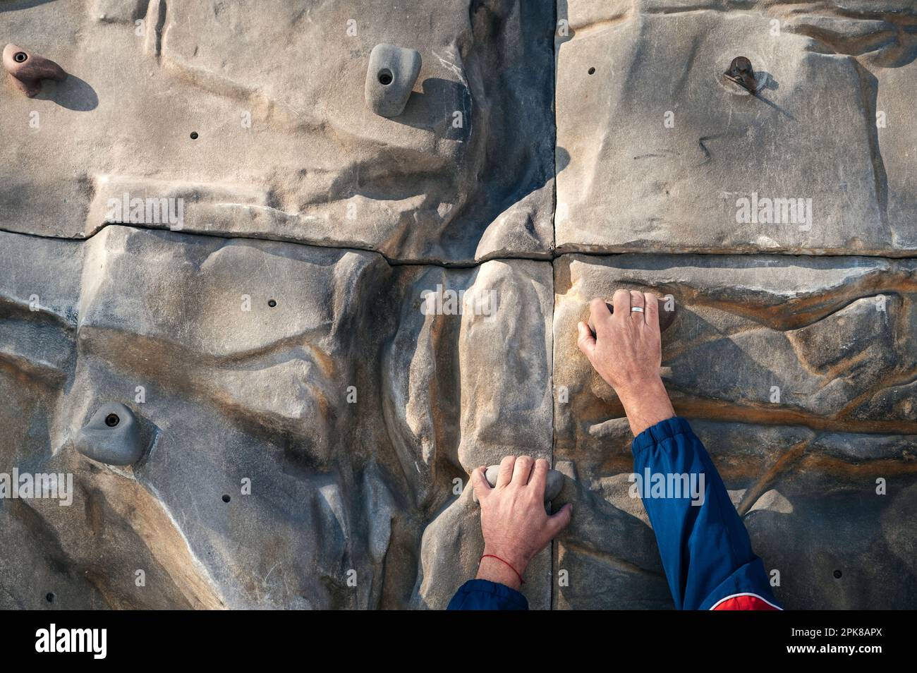 Climber hands holding artificial hi-res stock photography and images ...