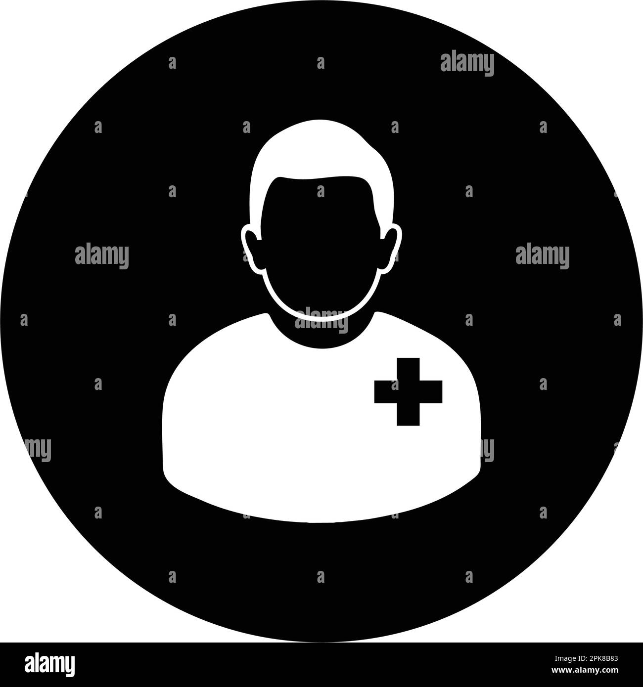 Medical patient Button Icon. Editable Vector EPS Symbol Illustration ...