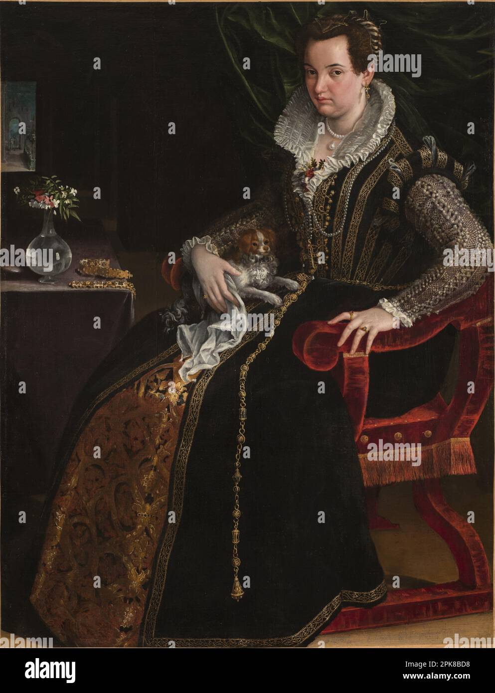 Portrait of Costanza Alidosi circa 1595 by Lavinia Fontana Stock Photo ...