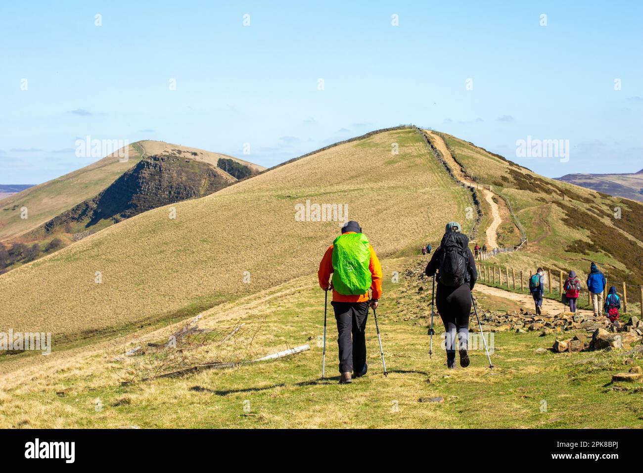 The great ridge walk over Lose Hill, Back Tor, and Hollins cross high ...