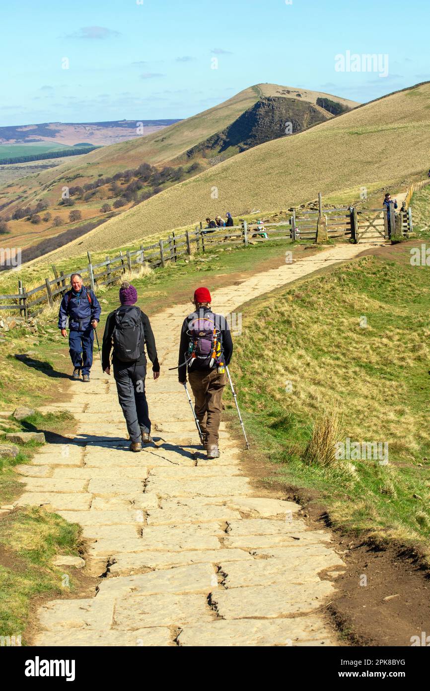 The great ridge walk over Lose Hill, Back Tor, and Hollins cross high ...