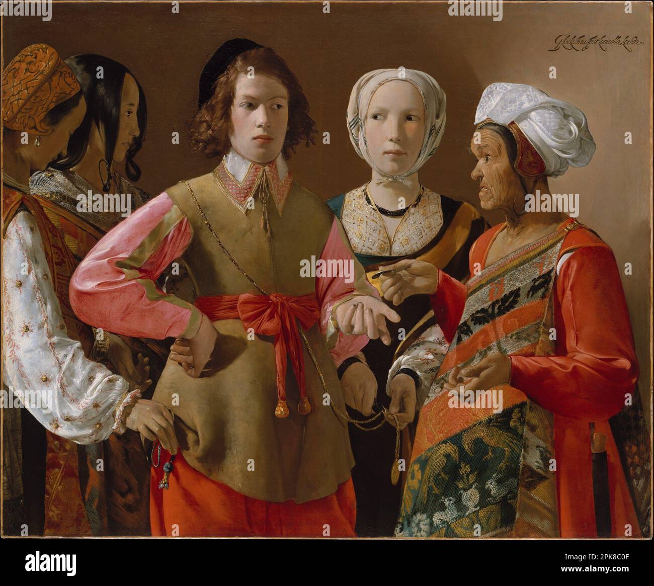The Fortune Teller probably 1630s by Georges de La Tour Stock Photo - Alamy