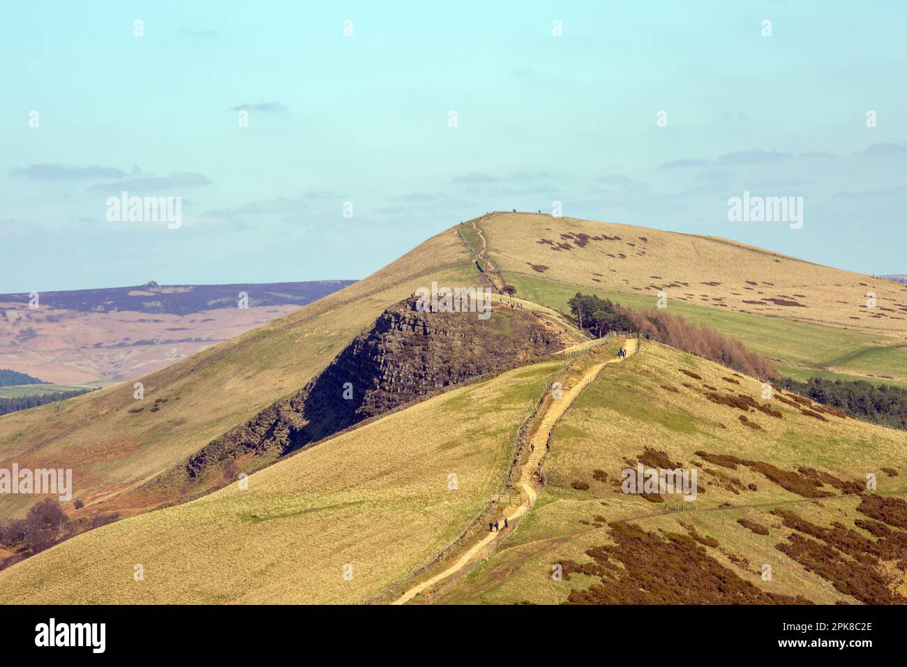 The great ridge walk over Lose Hill, Back Tor, and Hollins cross high ...