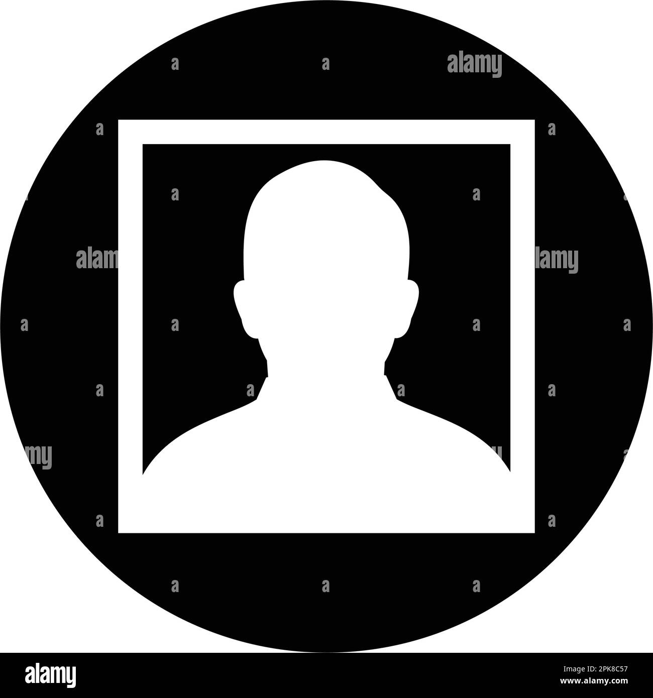 Portrait Picture Button Icon. Editable Vector EPS Symbol Illustration ...