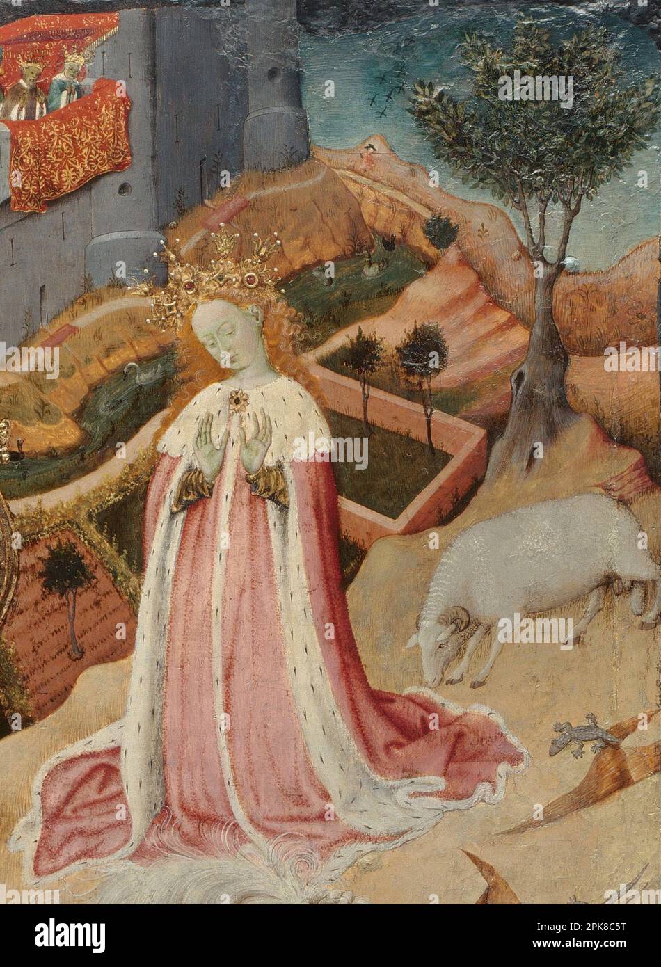 Saint George and the Dragon 1434 by Bernat Martorell Stock Photo - Alamy