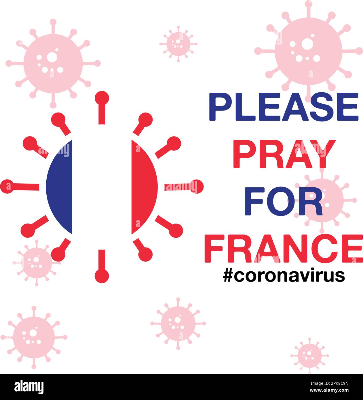 France prayer Stock Vector Images - Alamy