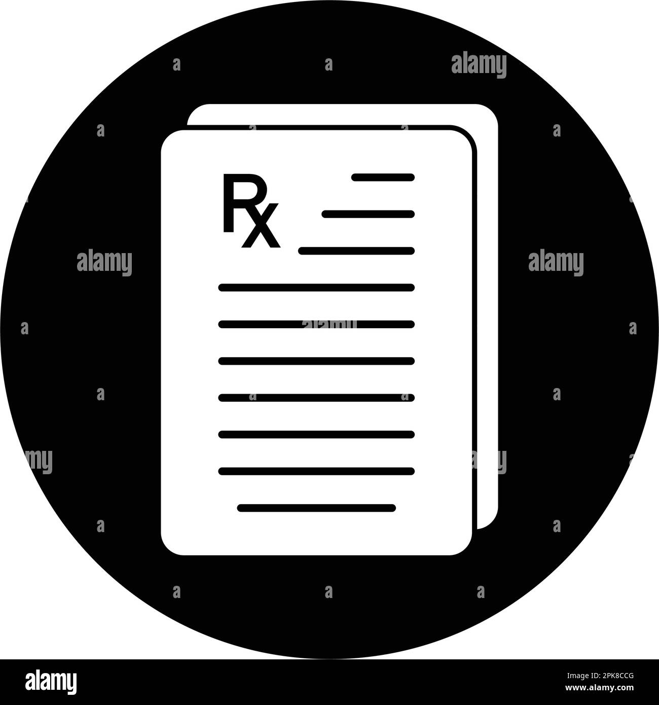 Medical Doctor Prescription Button Icon. Editable Vector EPS Symbol ...