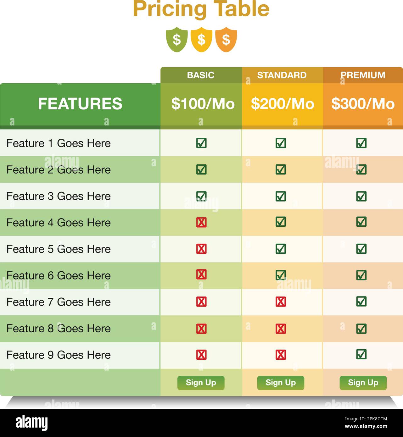 Product pricing banner template Stock Vector Images - Alamy