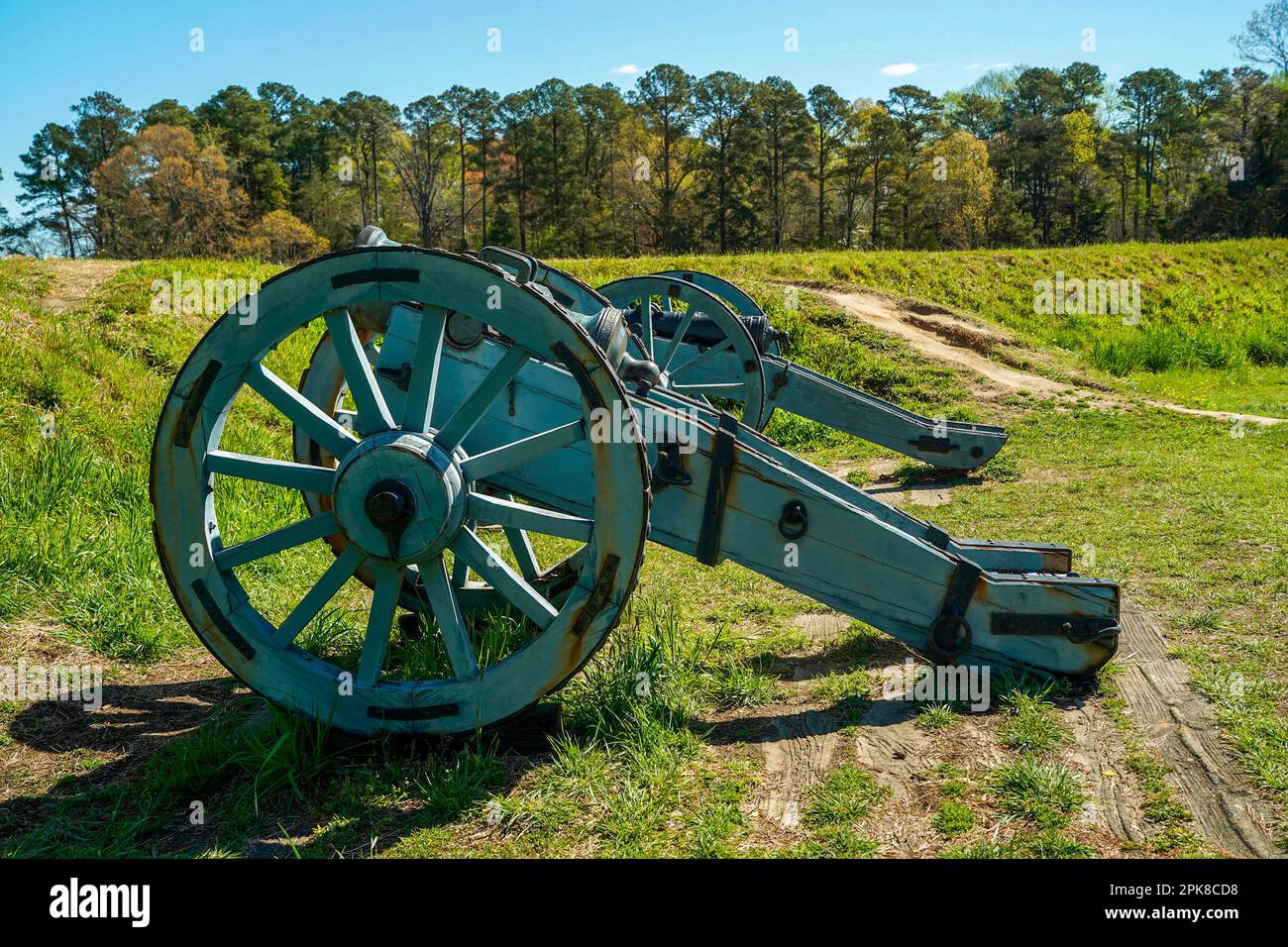 Grand French Battery at the Yorktown Battlefield in the State of ...
