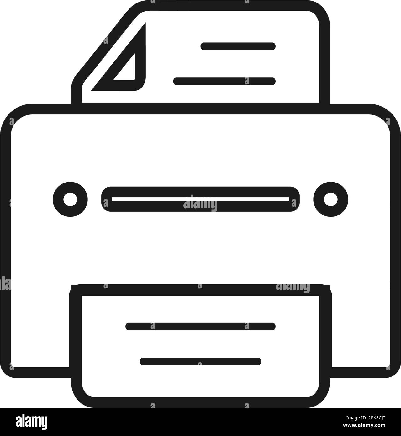 Digital Printer Line Icon. Editable Vector EPS Symbol Illustration ...