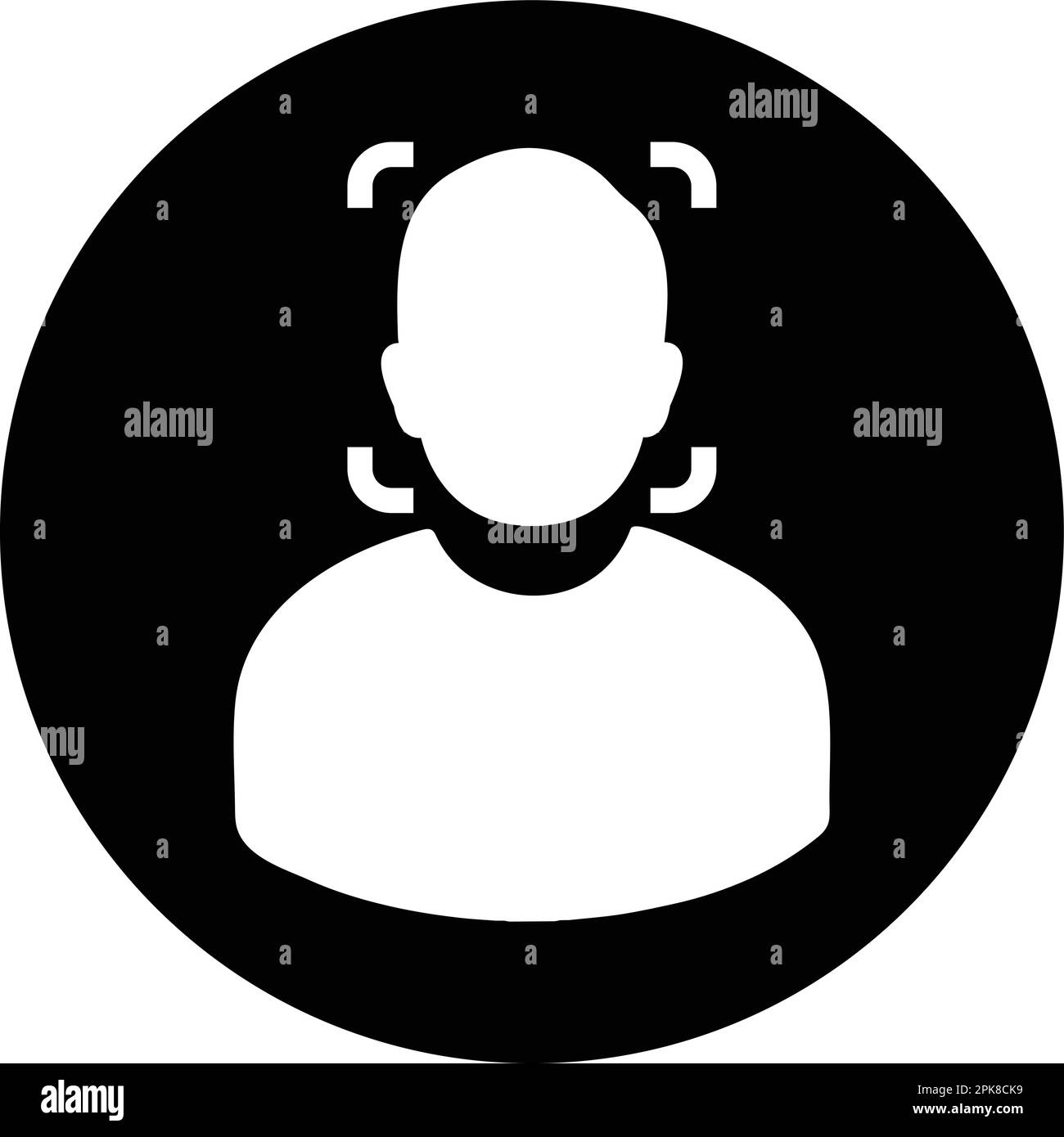 Biometric Face Recognition Icon. Rounded style Button - vector EPS ... Biometric Face Recognition Icon. Rounded style Button - vector EPS ...