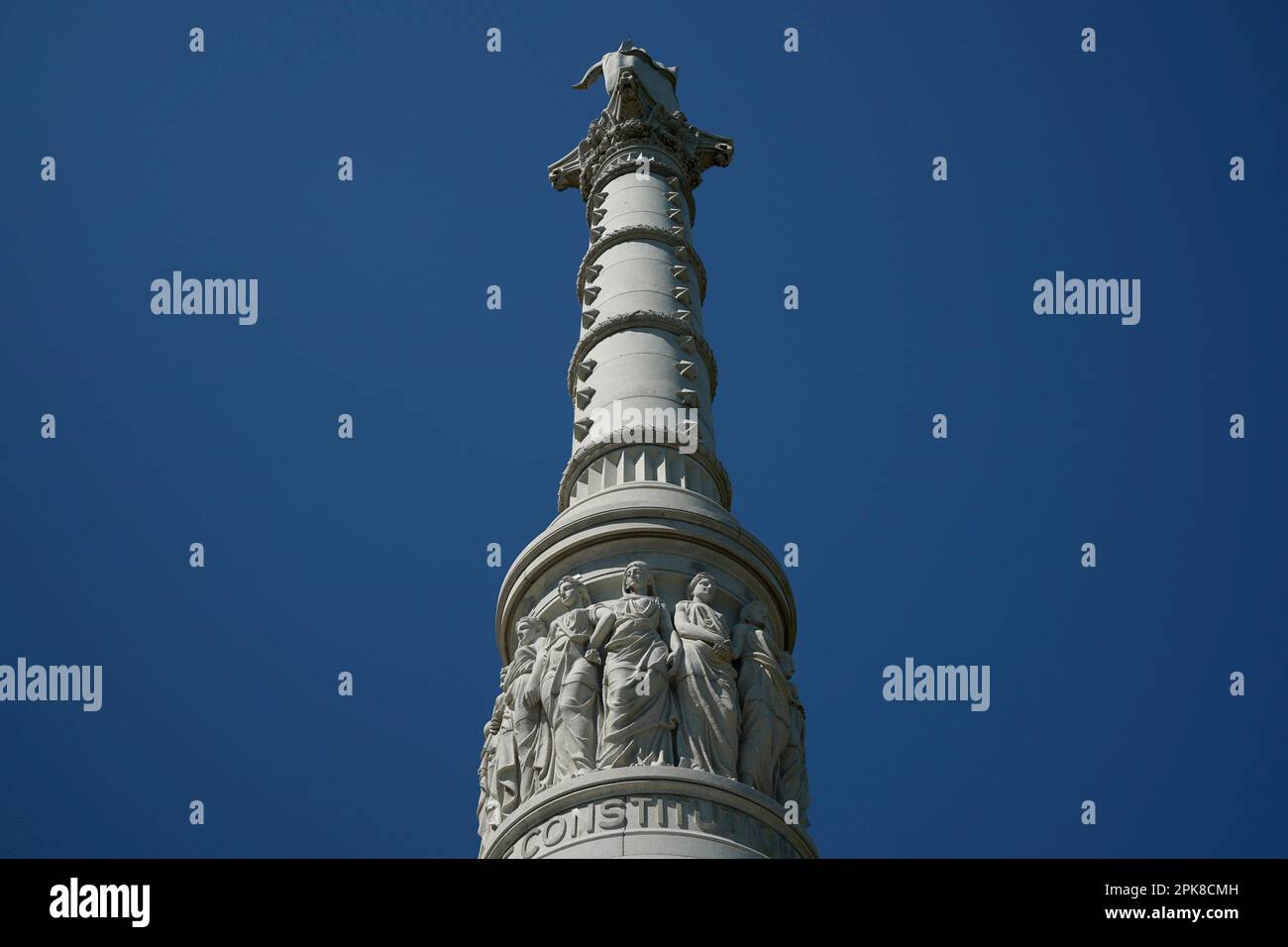 Yorktown Victory monument at Battlefield in the State of Virginia USA ...