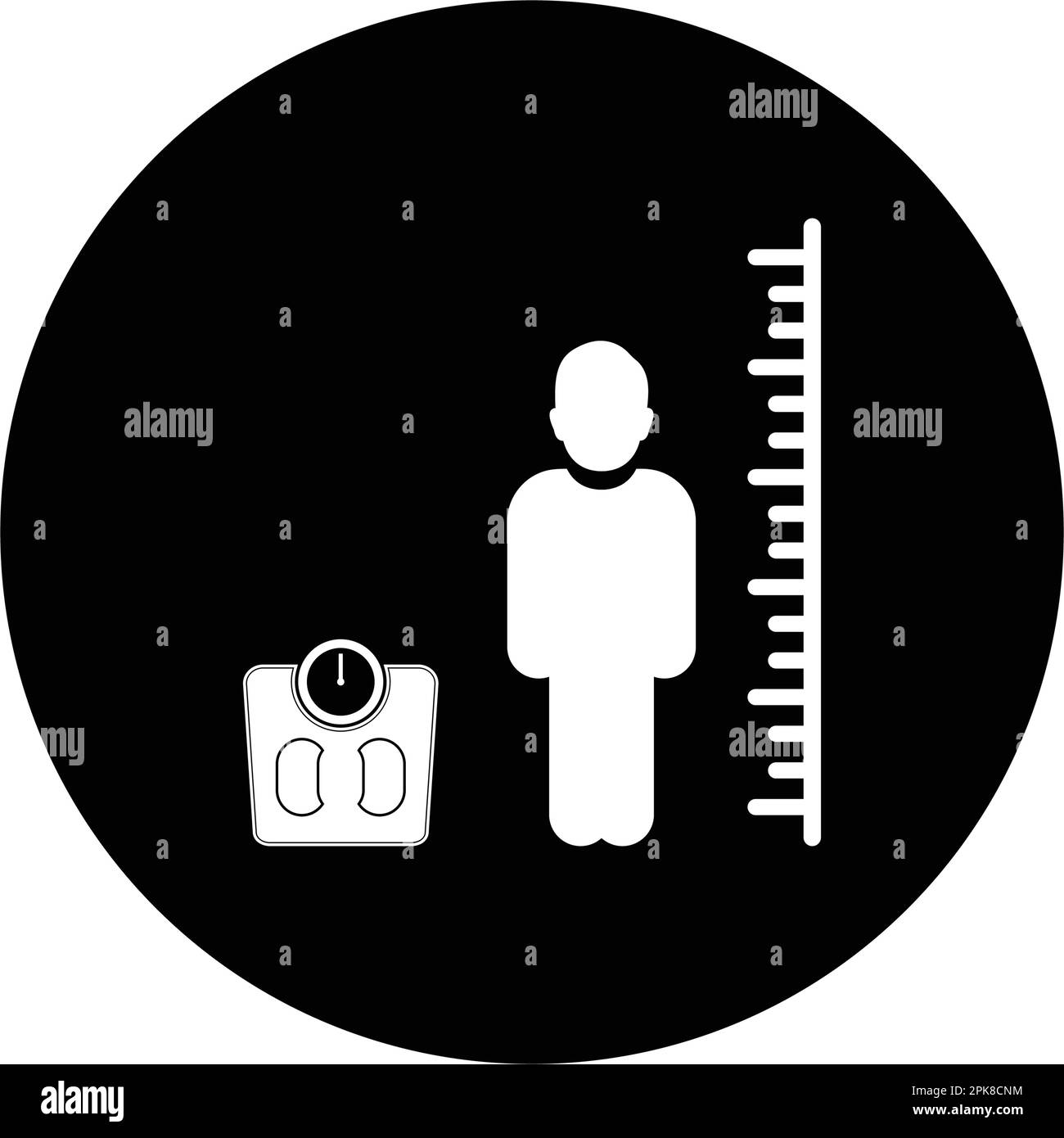 Body Mass index, BMI Icon. Rounded Button style vector EPS Stock Vector Image & Art - Alamy