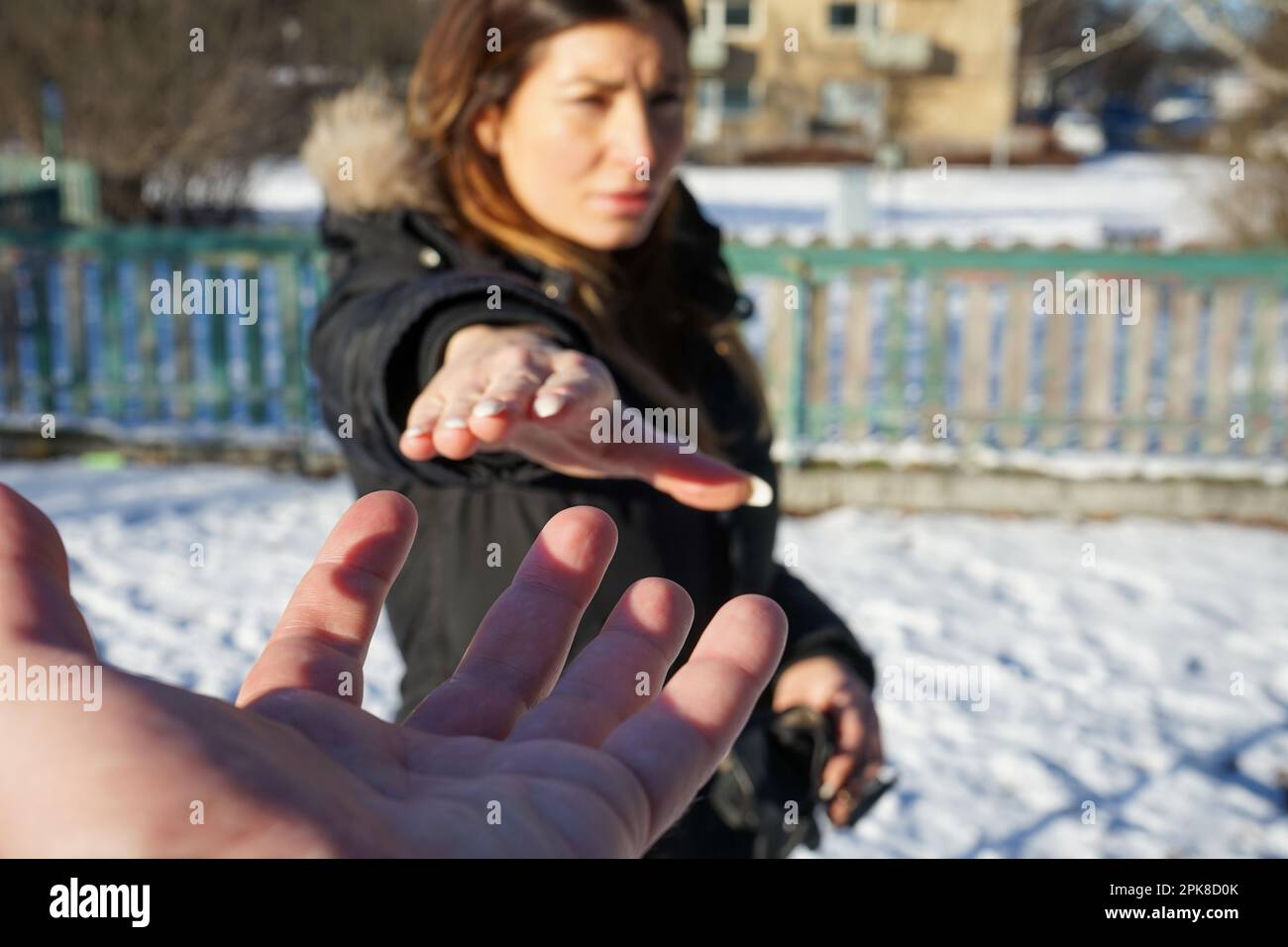 Hand reaches out hi-res stock photography and images - Alamy
