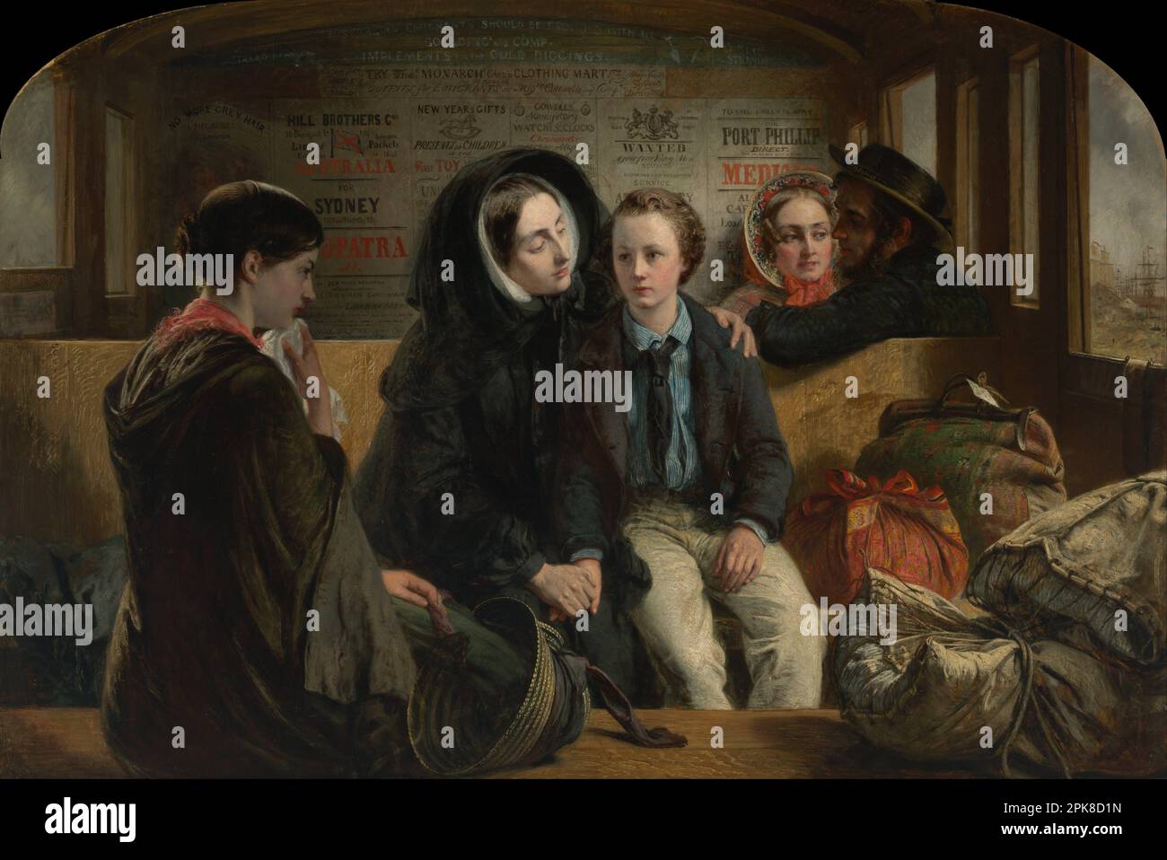 Second Class - the parting: 'Thus part we rich in sorrow parting poor ...