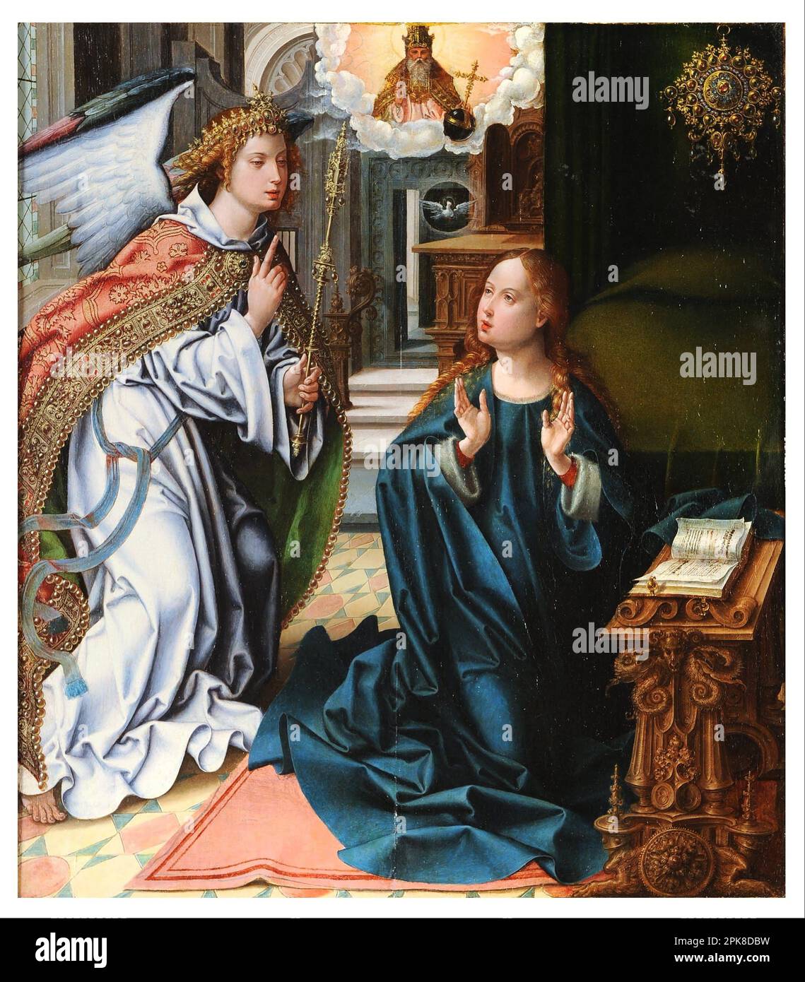 Annunciation Ca. 1525-1528 by Pieter Coecke van Aelst Stock Photo - Alamy