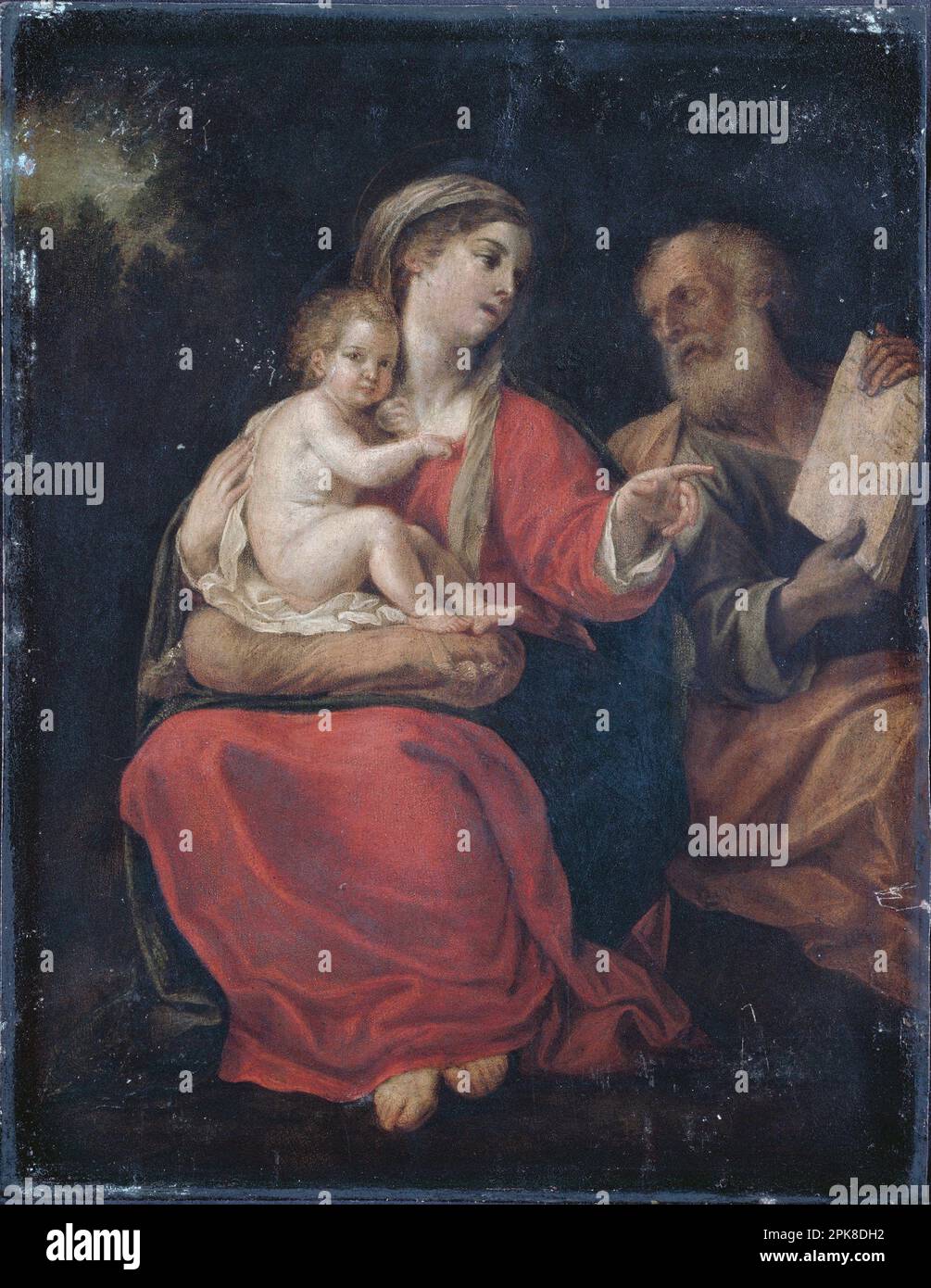Holy Family after 1610 by Francesco Albani Stock Photo - Alamy